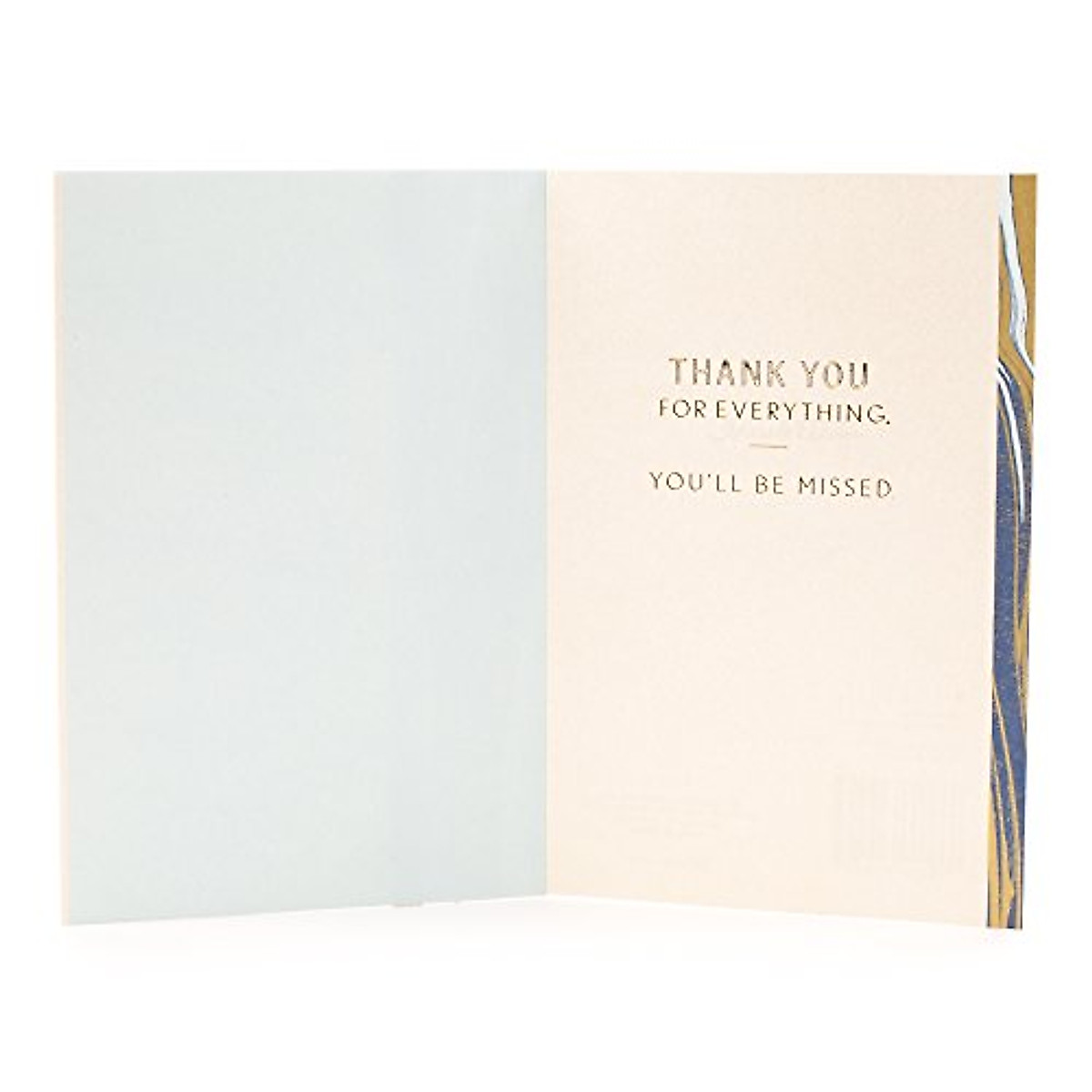 Hallmark Coworker Greeting Card (Thank You For Everything) - 499RZB1008, 5 inches wide and 7.2 inches long