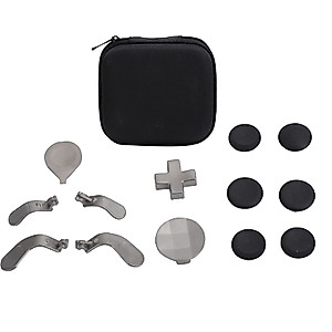 YYOYY Game Controller Accessories Metal Silicone,Complete Replacement Elite Controller Gaming Controller Gamepad Thumbsticks Paddles Set for ONE Elite Series 2
