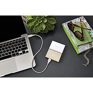 WD 3TB White-Gold My Passport Ultra Portable External Hard Drive - USB 3.0 - WDBFKT0030BGD-WESN (Old Generation)