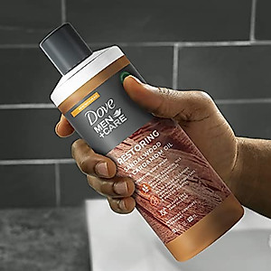 Dove Men+Care Body Wash For Fresh, Healthy-Feeling Skin Sandalwood + Cardamom Oil Cleanser That Effectively Washes Away Bacteria While Nourishing Your Skin 18 oz 4 Count