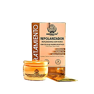 Herbacol Plant Stem Cell Hair Restoration Treatment | Herbacol Repolarizador Celulas Madres Vegetales | 8.45 Fl Oz.