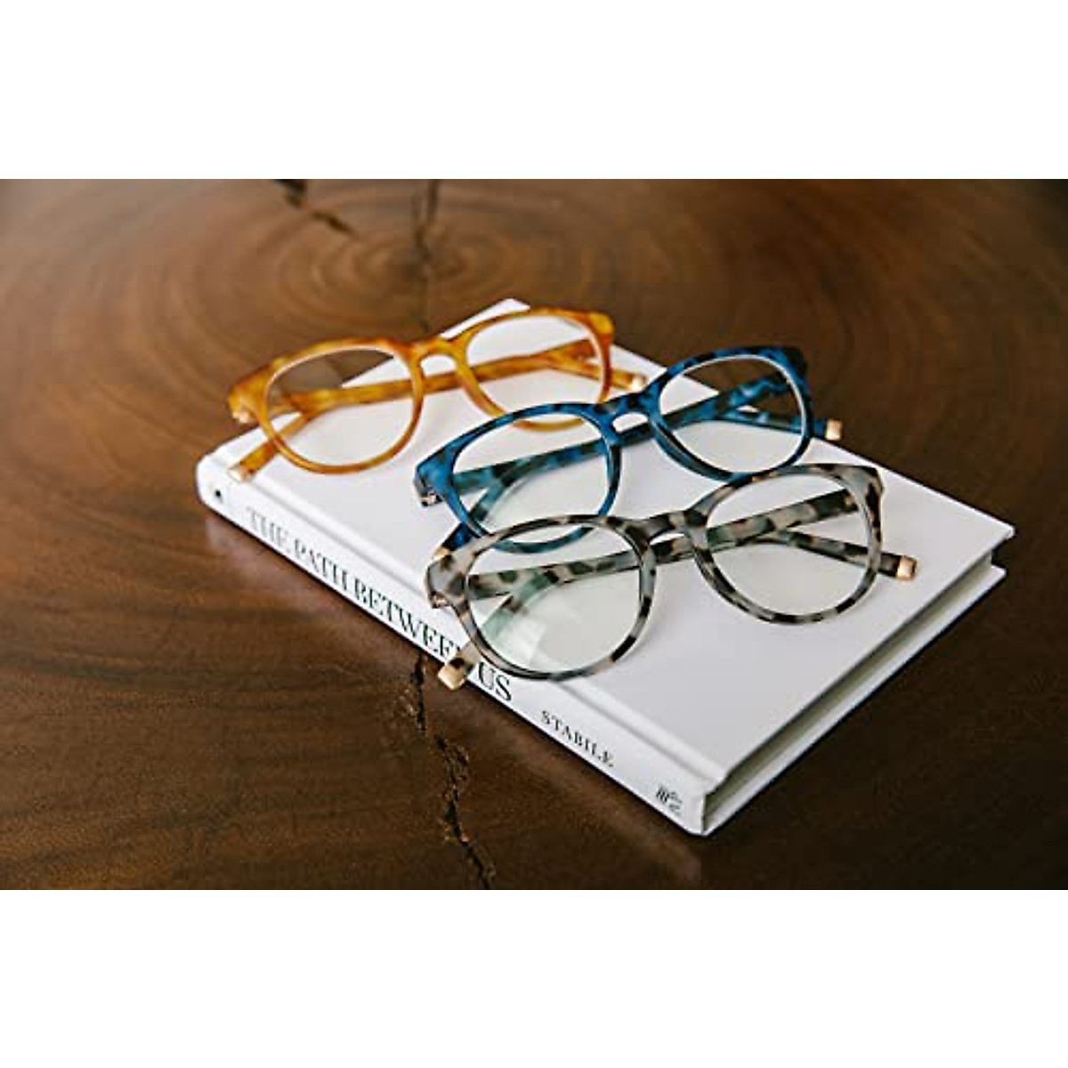 Peepers by PeeperSpecs Canyon Round Blue Light Blocking Reading Glasses, Gray Tortoise, 49 + 1.75