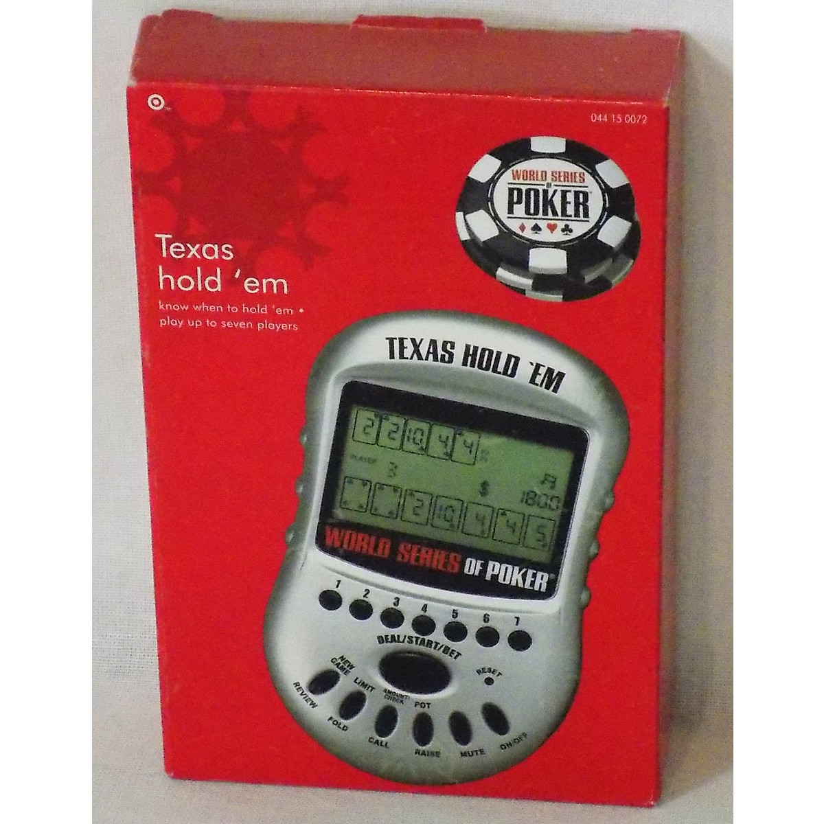 World Series Poker, Texas Hold'em Handheld Game, New in Box by Excalibur