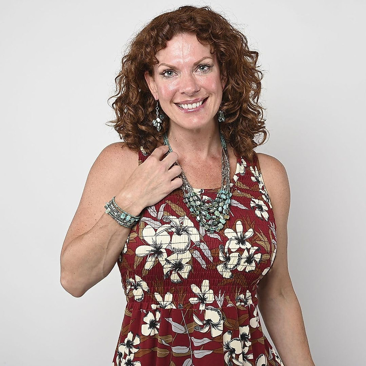 Shop LC Handmade Chunky Blue Beaded Costume Jewelry for Women Seed Bead Long Necklace Bracelet Earrings Set Boho Beach Summer Birthday Gifts for Women