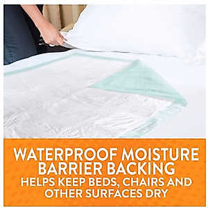 Equate Assurance Unisex Premium Quilted Underpad - Incontinence Pads - Absorbent Protective Bed Pads - Bed Covers for Kids, Adults, Elderly - Maximum Absorbency, XL, 30 Count