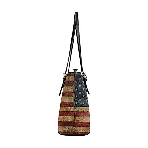 InterestPrint Top Handle Satchel HandBags Shoulder Bags Tote Bags Purse American Flag Background
