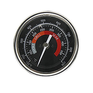 BBQ Grill Temperature Gauge Waterproof Large Face for Kamado Grill Joe Barbecue Charcoal Grill Stainless Steel 150-900°F Cooking Thermometer for Oven Wood Stove Accessories Tool Set Up Easy