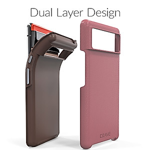 Crave Dual Guard for Google Pixel 6, Shockproof Protection Dual Layer Case for Google Pixel 6 - Berry