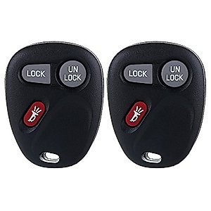 ECCPP Replacement Keyless Entry Remote Key Fob fit for Chevy S10 Chevy Silverado 1500 2500 Chevy Tahoe GMC Sierra 1500 KOBLEAR1XT (2x KOBLEAR1XT 15042968 K0BLEAR1XT)