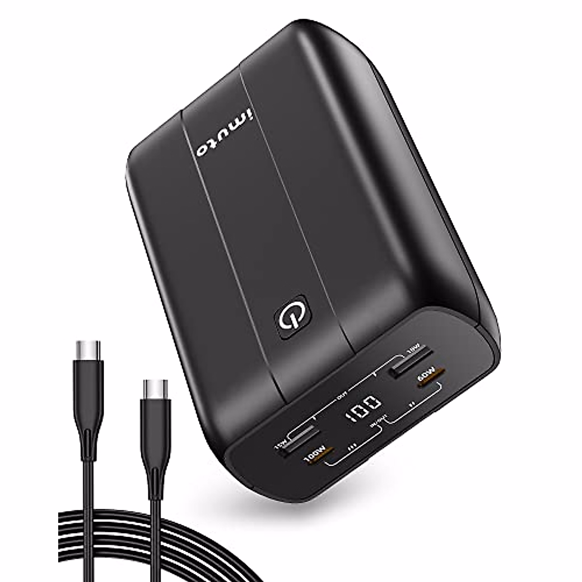 imuto 100W Laptop Power Bank,27000mAh USB C Power Delivery Portable ...