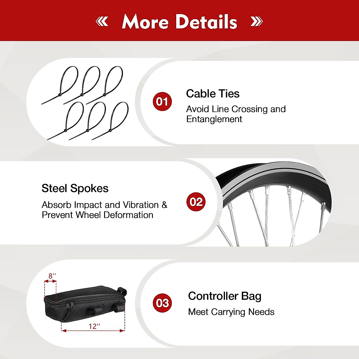 20" Electric Bicycle Front Wheel E-Bike Conversion Kit 48V 1000W Bike Bicycle Cycling Power Hub Motor SW-810 LED Display Intelligent Controller Set (20'' 48V 1000W Front Wheel Kit,)