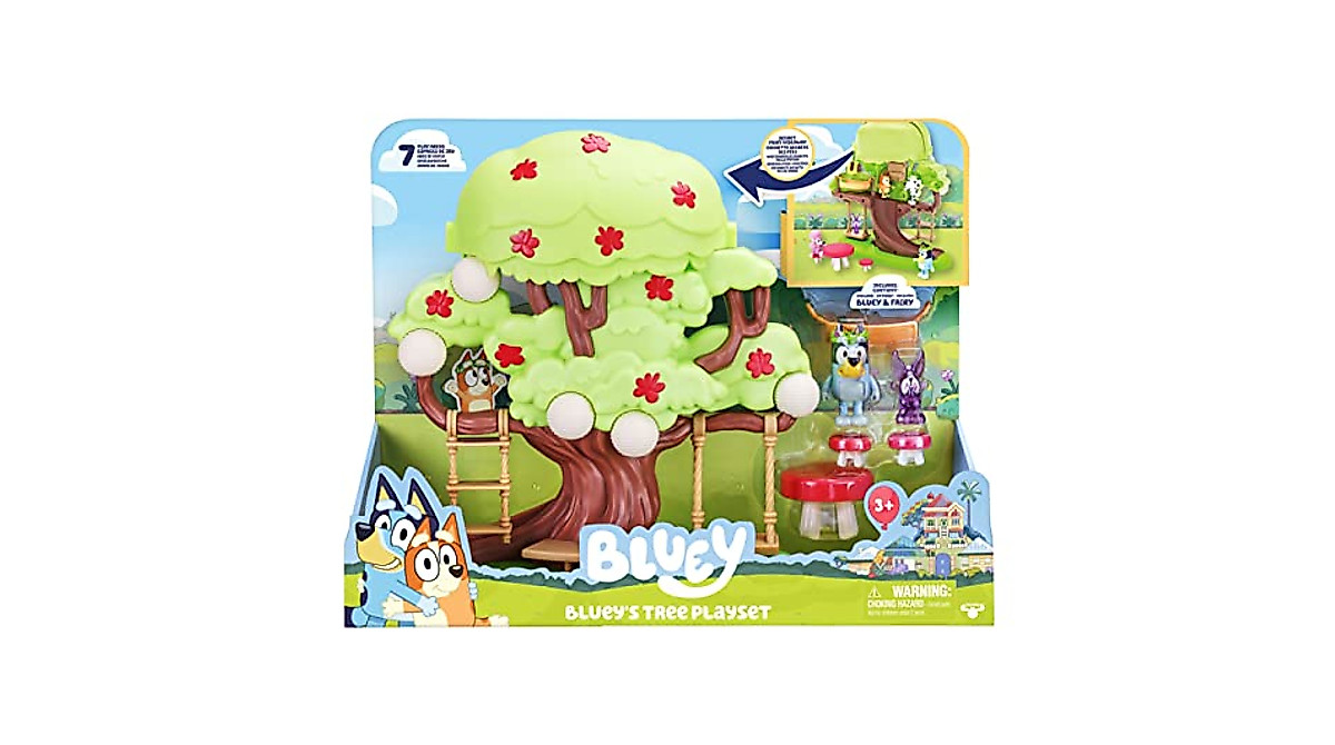 Bluey Tree Playset: Secret Fairy Hideaway & Figures