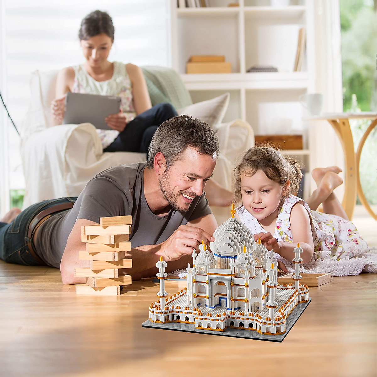 COZYMASS 3950PCS Architecture and Collection Micro Building Blocks Set Taj Mahal Modle Kit Toy Present for Adults and Kids Ages of 14+