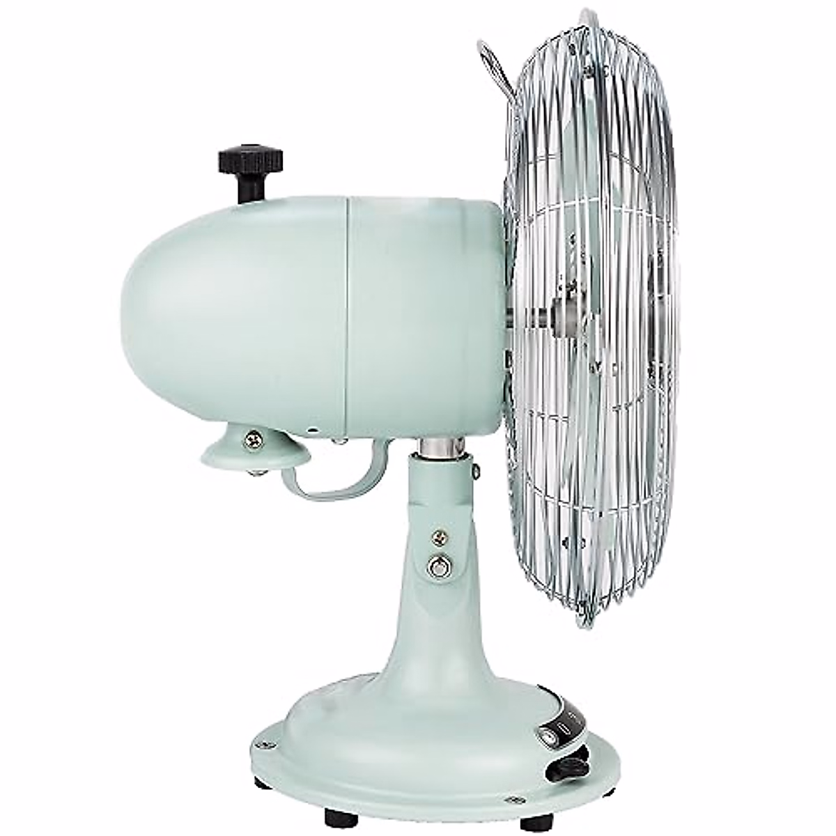 BETTER HOMES & GARDENS BHS136163273004 8'' Retro 3 Speed Metal Table Fan (Mint) (Renewed)