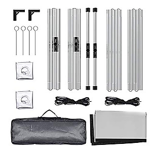 n/a Outdoor Projector Screen with Stand 100 Inch 16:9 8K 4K HD 3D Fast Folding Portable Indoor Projection Screen