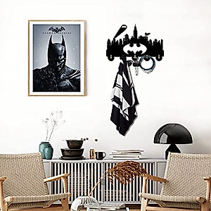Batman Key Hook for Wall, Batman Decorative Key Holder for Wall, Key Hanging Organizer Rack Wall Mounted for Entryway Hallway, Gift for Batman Lovers