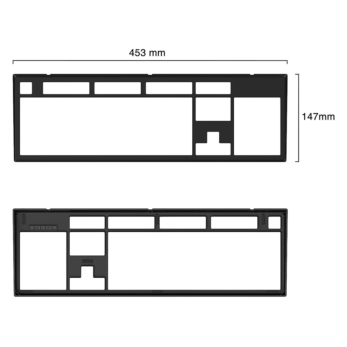 Tecware Phantom Shroud Classic Magnetic Keyboard Cover, for Phantom 87 and 104 Mechanical Keyboards (104 Keys Black)