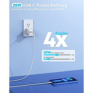 iPhone Car Charger, Dual USB C Fast Car Charger[Apple MFi Certified]40W Type C Apple Car Charger + 2pack 3.3ft Lightning Cable + 20W PD iPhone Charger Fast Charging for iPhone 14/13/12/11 Pro Max/iPad