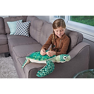 Wild Republic Sea Turtle Plush, Stuffed Animal, Plush Toy, Gifts for Kids, Living Ocean 23 Inches , Green