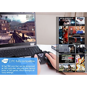 ZD-O RGB Wireless Game Controller for Switch,Fire TV, Windows 7 8 10 PC/Lapto/Android Smartphone Tablet VR TV Box… (Black)