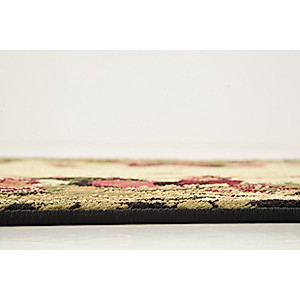 Unique Loom Barnyard Collection Area Rug - Farm (2' 7" x 10' Runner, Cream/ Black)