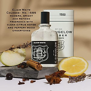C.O. Bigelow Elixir White Cologne - No. 1585, 2.5 fl oz, Cologne for Men, Modern, Fresh, Refined Clean Citrus & Peppery Wood, Masculine Perfumes for Men