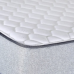Wayton, 5/7/8/10 Inch Medium Firm High Density Foam Mattress, Comfortable Mattress for Cooler Sleep Supportive & Pressure Relief, Queen, White
