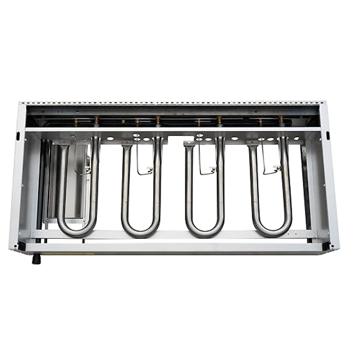 KoolMore 48 in. Natural Gas 4- Burner Griddle with 90,000 BTU in Stainless-Steel, ETL Listed (KM-GG4-48M)