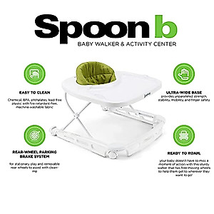 Joovy Spoon B Baby Walker with Brake, Black-Footed Ferret National Park Foundation Edition