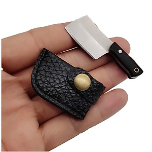 KOWAKA EDC Tool Mini Knife, Small Pocket Keychain Neck Blade Chef Knife (1)