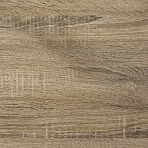 Walker Edison Industrial Modern Wood Universal TV Stand with Cabinet Doors and Open Shelves for TV's up to 64" Flat Screen Living Room Storage Entertainment Center, 60 Inch, Driftwood