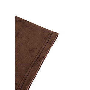 Canyon Rose Cloud 9 Men's Plush Microfiber Spa Robe, Kimono Style Wrap, 3/4 length Sleeves, Side Pockets, Waist Belt with Bi-level Loops, Machine Washable, 52 inch length, Chocolate Brown, XL