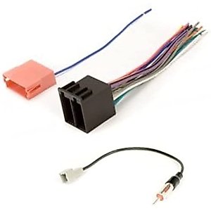 ASC Audio Car Stereo Radio Wire Harness and Antenna Adapter to Aftermarket Radio for Some Kia and Hyundai Vehicles.- Vehicles Listed Below