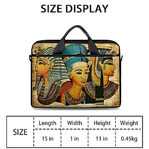 Ancient Human Laptop Computer Bag Waterproof Shoulder Messenger Bag 13-15 inch Durable Laptop Tote Bag with Shoulder Strap Handle Lightweight Crossbody Briefcase