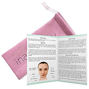 Ina Beauty Large Gua Sha Heart Natural Jade Stone for Face to Lift, Decrease Puffiness and Tighten