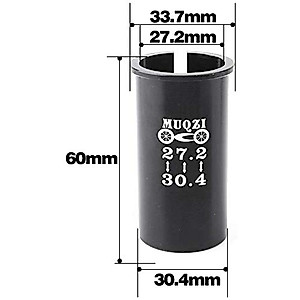 Qfauto Bike SeatPost Adapter Shim，25.4/27.2/28.26/30.4/30.8/31.6/33.9/34.9 Alloy Tube Sleeve Adapter Seatpost Convert fit for MTB,Mountain,City Bike,Road Bike