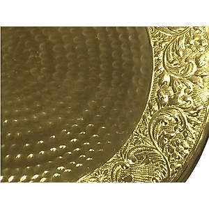 GiftBay Gold Wedding Cake Stand Round 14", Aluminum Metal