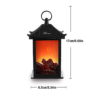 Lanterna Da CamIino Con Fiamme, Fuoco A Batteria Senza Fiamma A LED, Luce Soffusa Luce Di Fuoco Senza Fiamma Realistica Squisita, Per Feste Di Compleanno Al Coperto