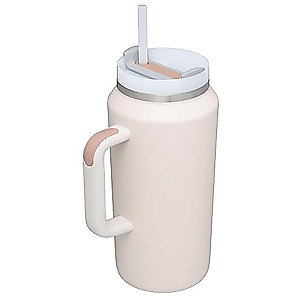 Stanley Quencher H2.0 FlowState Stainless Steel Vacuum Insulated Tumbler with Lid and Straw for Water, Iced Tea or Coffee, Smoothie and More, Rose Quartz, 64 oz