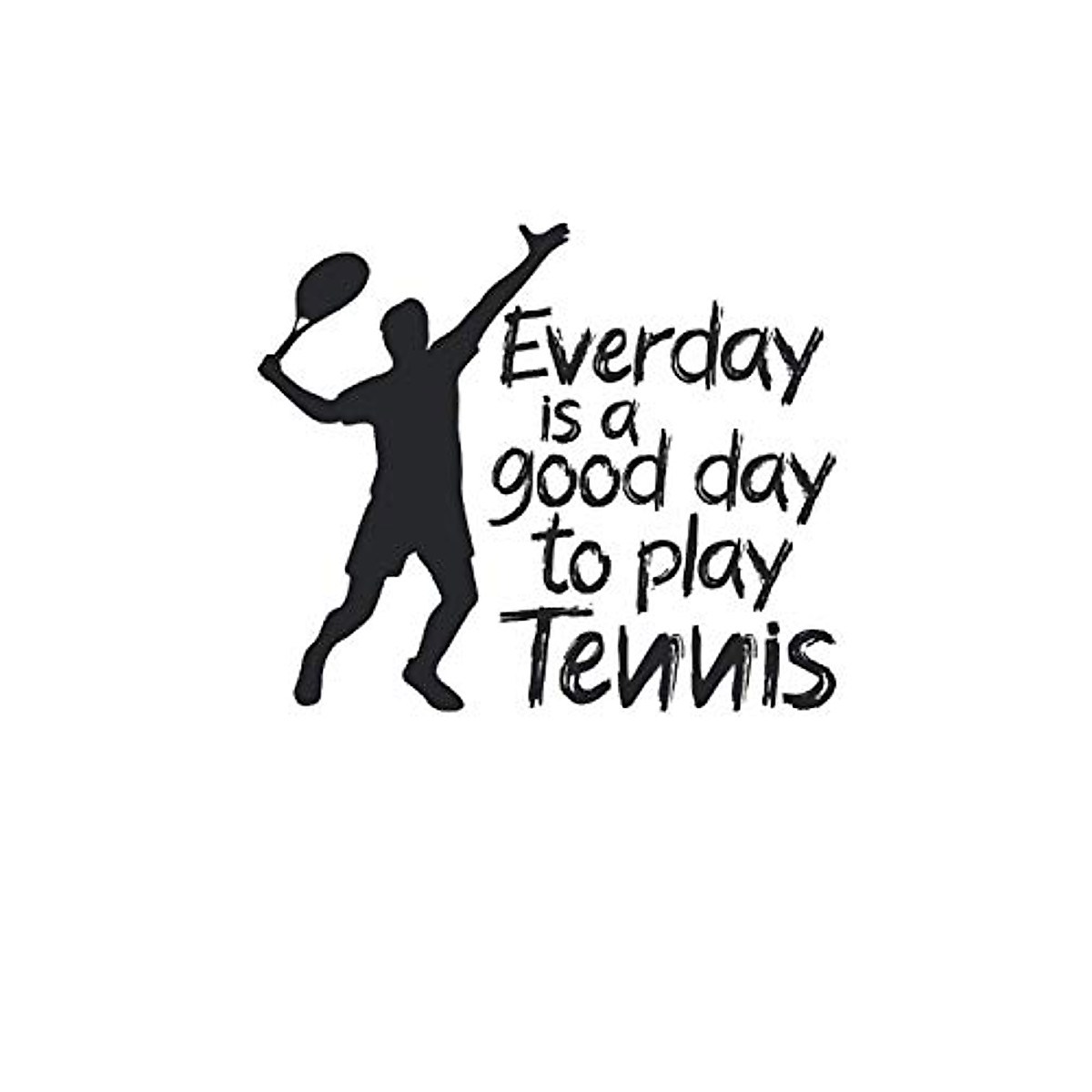 Everyday is a good day to play tennis sketchbook | notebook with 120 pages squared: Graph Paper Composition Notebook: Grid Paper, Quad Ruled, 120 pages Softcover (6x9 inch)