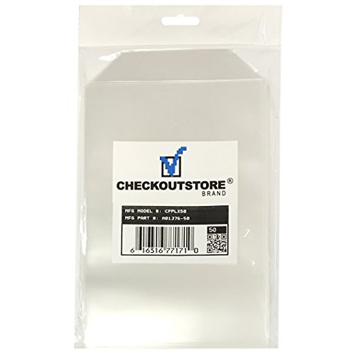 CheckOutStore 50 Clear Storage Pockets (5 5/8 x 8 1/2)