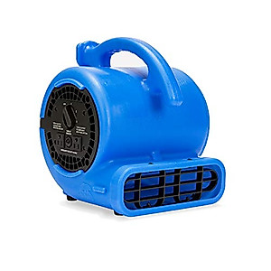 B-Air VP-20 1/5 HP Air Mover for Water Damage Restoration Carpet Dryer Floor Blower Fan Home and Plumbing Use, Blue…
