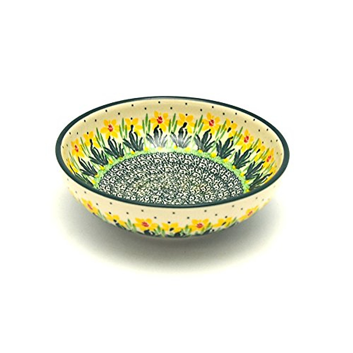 Polish Pottery Bowl - Contemporary Salad - Daffodil