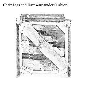 LZ LEISURE ZONE Dining Chairs Set of 6, Cream Upholstered Accent Chair Button Tufted Armless Chair with Nailhead Trim and Back Ring Pull