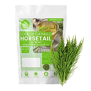 Yerbero - Premium Loose Horsetail Tea 2oz (58gr) | Cola De Caballo Te Herbal | Makes 30+ Cups | Shave Grass - Snake Grass | Stand Up Resealable Bag | Crafted By Nature100% All Natural.