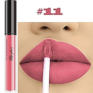 BestLand 10pcs/Set Matte Lipstick Lip Kit, Velvety Liquid Lipstick Waterproof Long Lasting Durable Nude Lip Gloss Beauty Cosmetics Gift Box Makeup Set Kit (10 Piece Set)