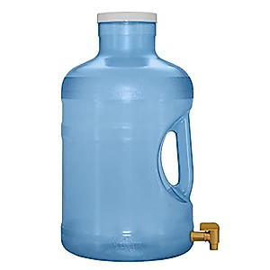 PowGrow Plastic Faucet Spigot, 3/4 NPT Spigot Faucet for Plastic Drums, Durable Polyethylene Material Faucet Replacement Spigot, 1 Inch Thread Size,2-Pack