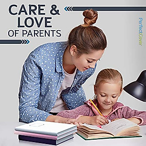 7 Pack Stretchable Book Covers - Multiple Colors Durable, Washable, Reusable and Protective Jackets for Hard Cover Schoolbooks and Textbooks - by PerfectCover (7-Pack, Set-2)