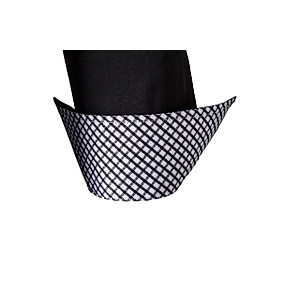 MUSE FATH Men's Camisas De Vestir Para Hombres-Casual Long Sleeve Church Shirt-Button Up Wedding Dress Shirts-Black Diagonal-XL