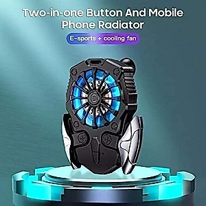 MZLXDEDIAN Mobile Phone Cooler, Cellphone Fan for Mobile Gaming Phone, Game Handle Radiator Mobile Phone Cooler Mini Cooling Fans, Works with iOS& Android